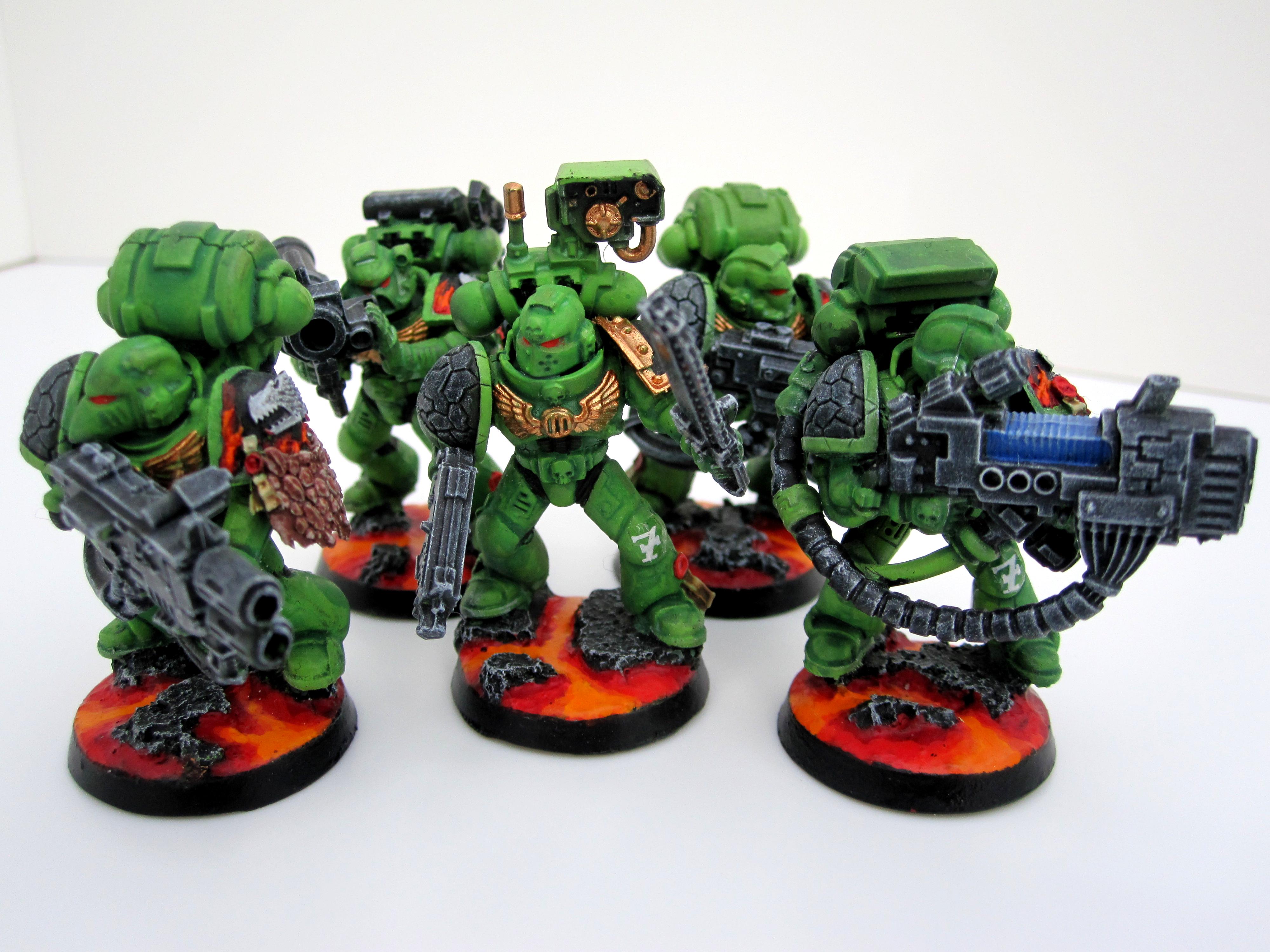 Base, Devastator, Lava, Salamanders, Squad - Salamander Devastator Squad - Gallery - DakkaDakka